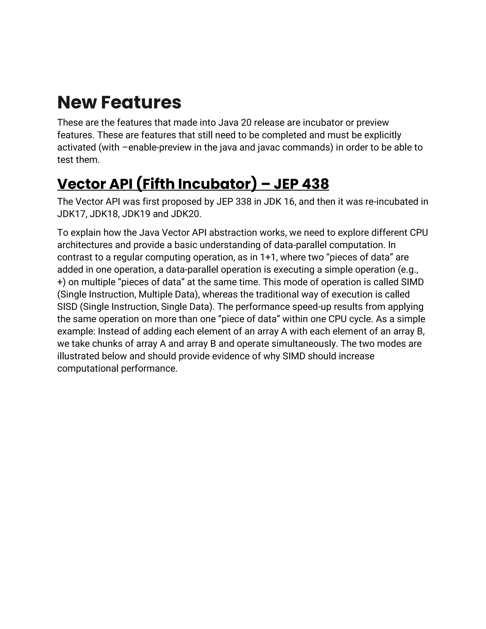 JDK 20: The new features in Java 20 | PDF | Programming Languages ...