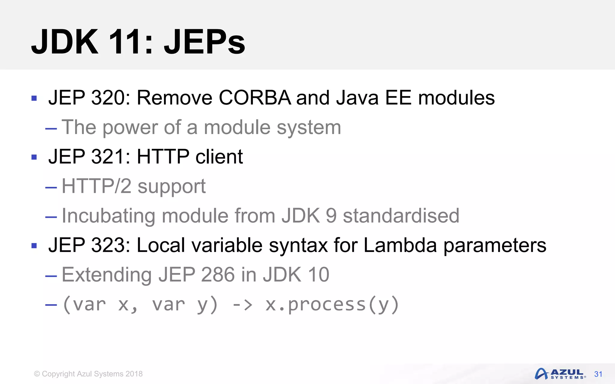 JDK 9, 10, 11 and Beyond | PPT