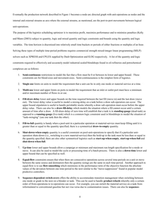 Logistics: The Missing Link in Blend Scheduling Optimization | PDF