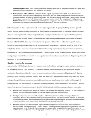 Logistics: The Missing Link in Blend Scheduling Optimization | PDF