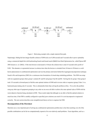 Flowsheet Decomposition Heuristic for Scheduling: A Relax & Fix Method | PDF