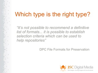 File Formats for Preservation | PPT