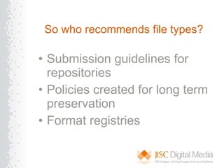 File Formats for Preservation | PPT