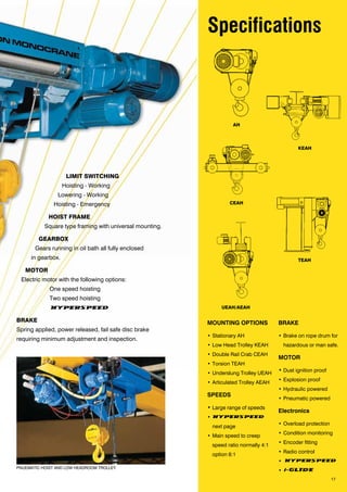 JDN Monocrane - The Leader in Cranes | PDF