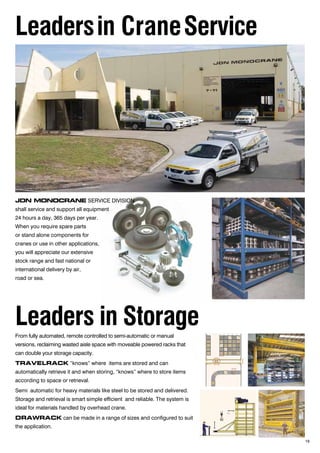 JDN Monocrane - The Leader in Cranes | PDF