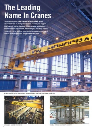 JDN Monocrane - The Leader in Cranes | PDF