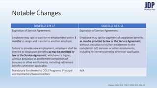DOLE D.O. 174-17 vs. DOLE D.O. 18-A-11 | PDF