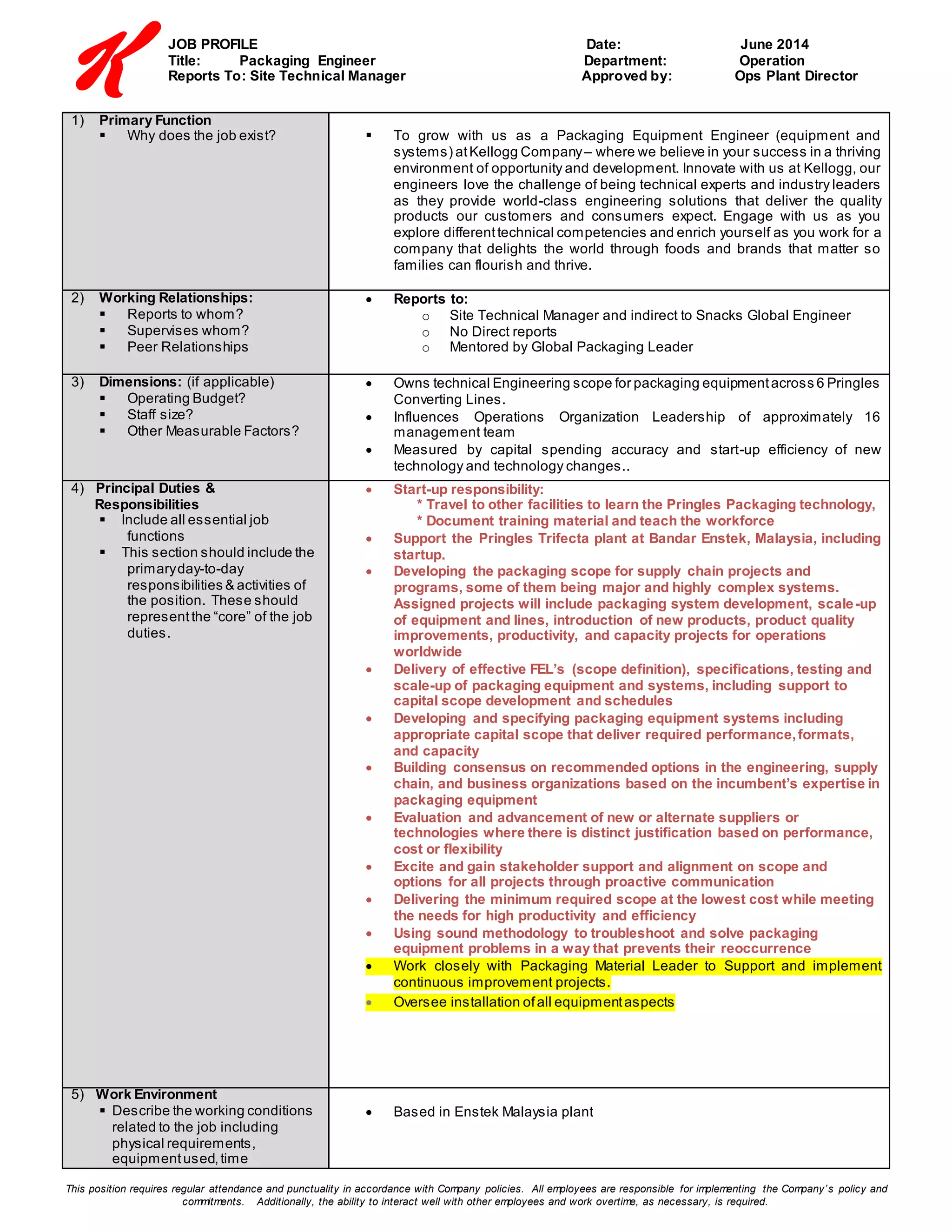Jd packaging engineer docx ver4 | PDF