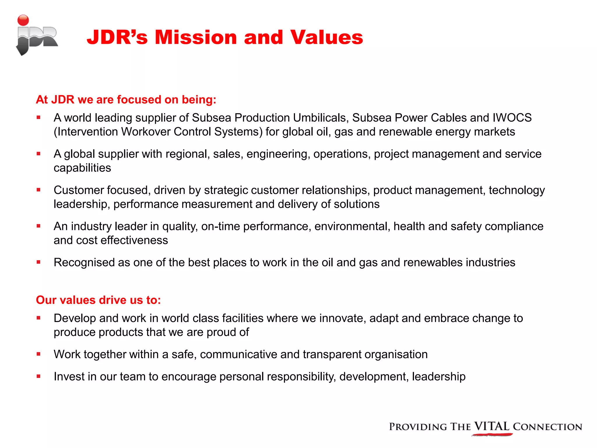 JDR Corporate Presentation | PDF