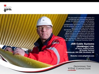 JDR Corporate Presentation | PDF