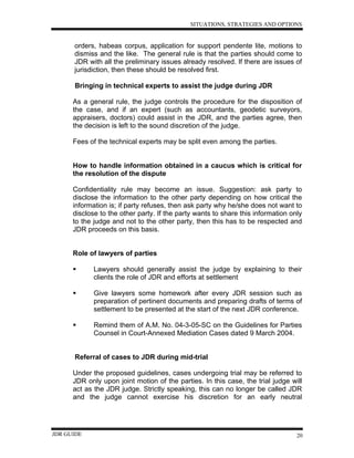 Judicial Dispute Resolution guide | PDF