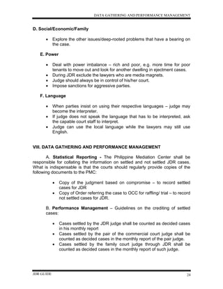 Judicial Dispute Resolution guide | PDF