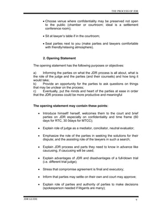 Judicial Dispute Resolution guide | PDF
