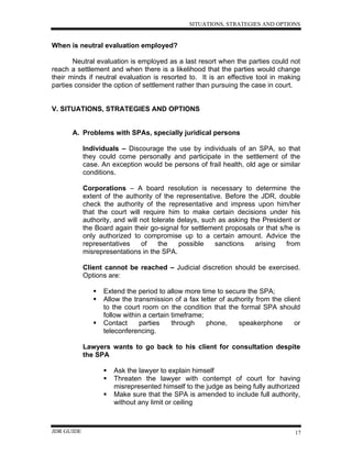 Judicial Dispute Resolution guide | PDF