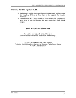 Judicial Dispute Resolution guide | PDF