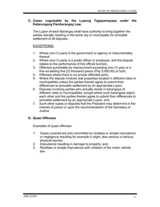 Judicial Dispute Resolution guide | PDF