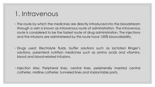 Routes of drug administration | PDF