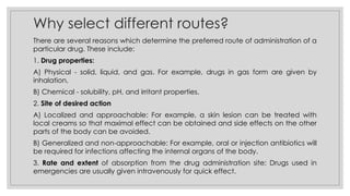 Routes of drug administration | PDF