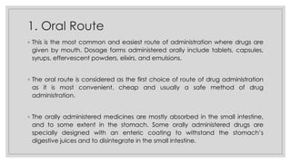 Routes of drug administration | PDF