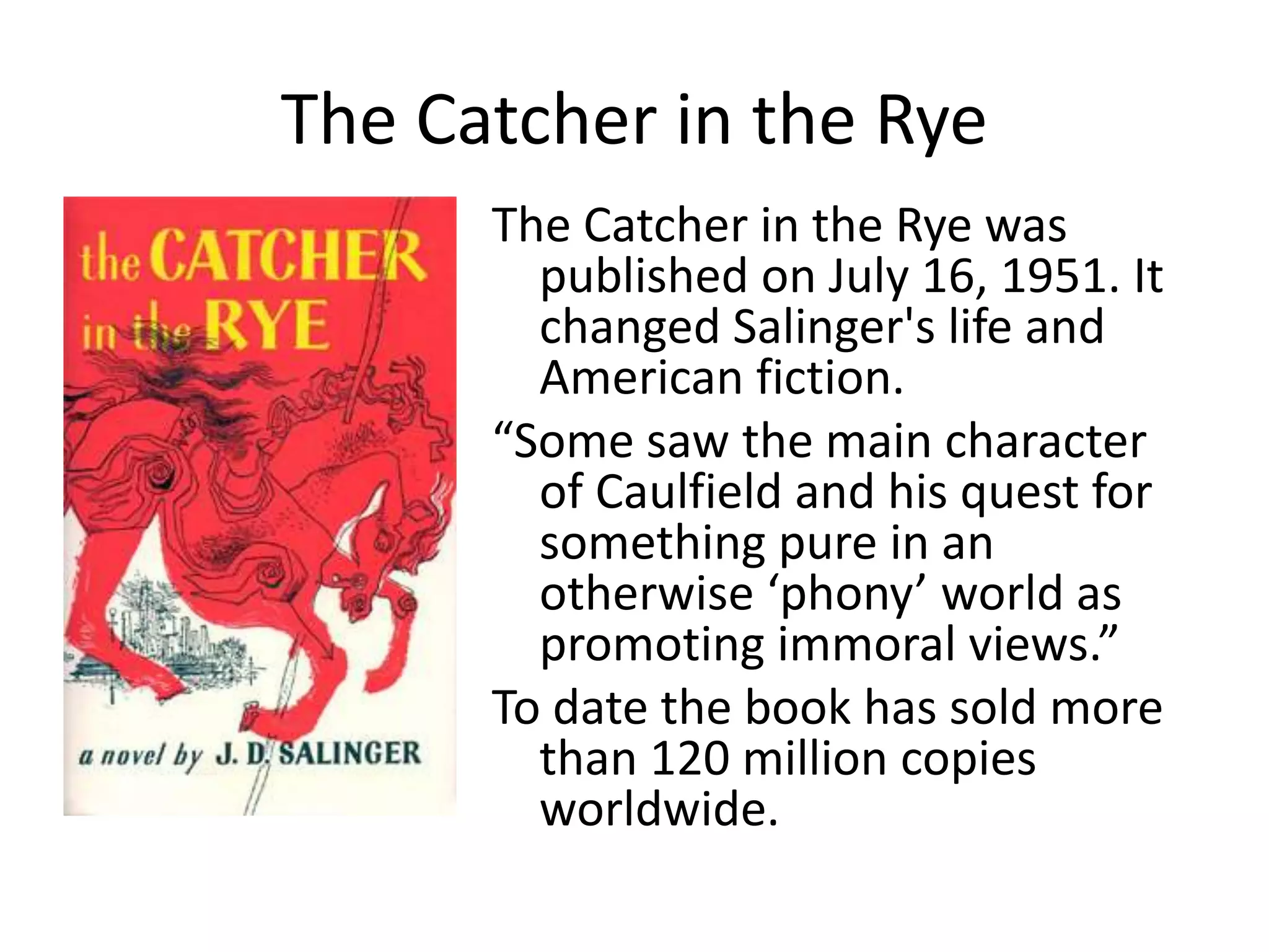 JD Salinger bio | PPTX