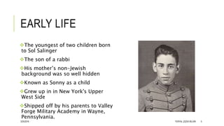 J.D. Salinger: His Life&Work | PPT