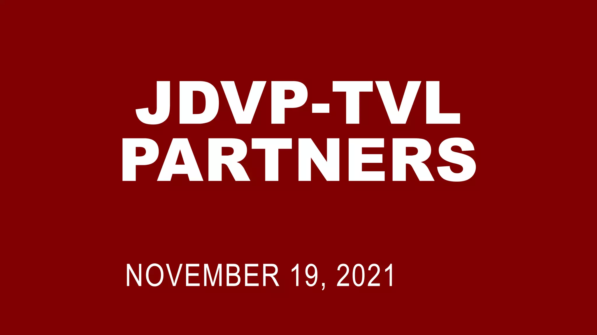 JDVP PARTNERS | PPTX