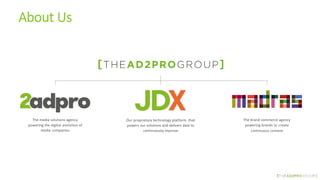 JDX Suite - A Product by Ad2pro Group | PPT