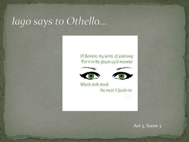 Othello: Jealousy | PPT