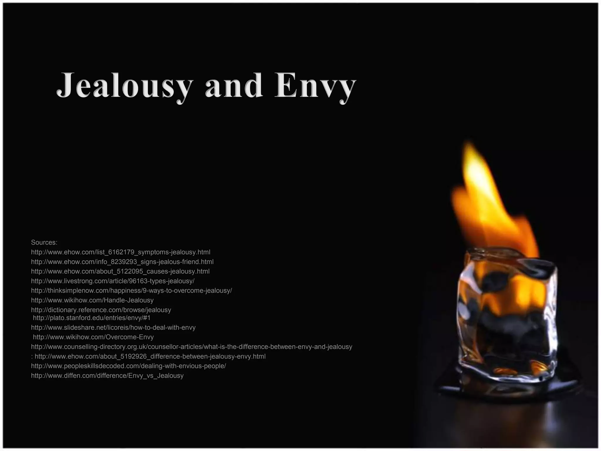Jealousy and Envy | PPTX