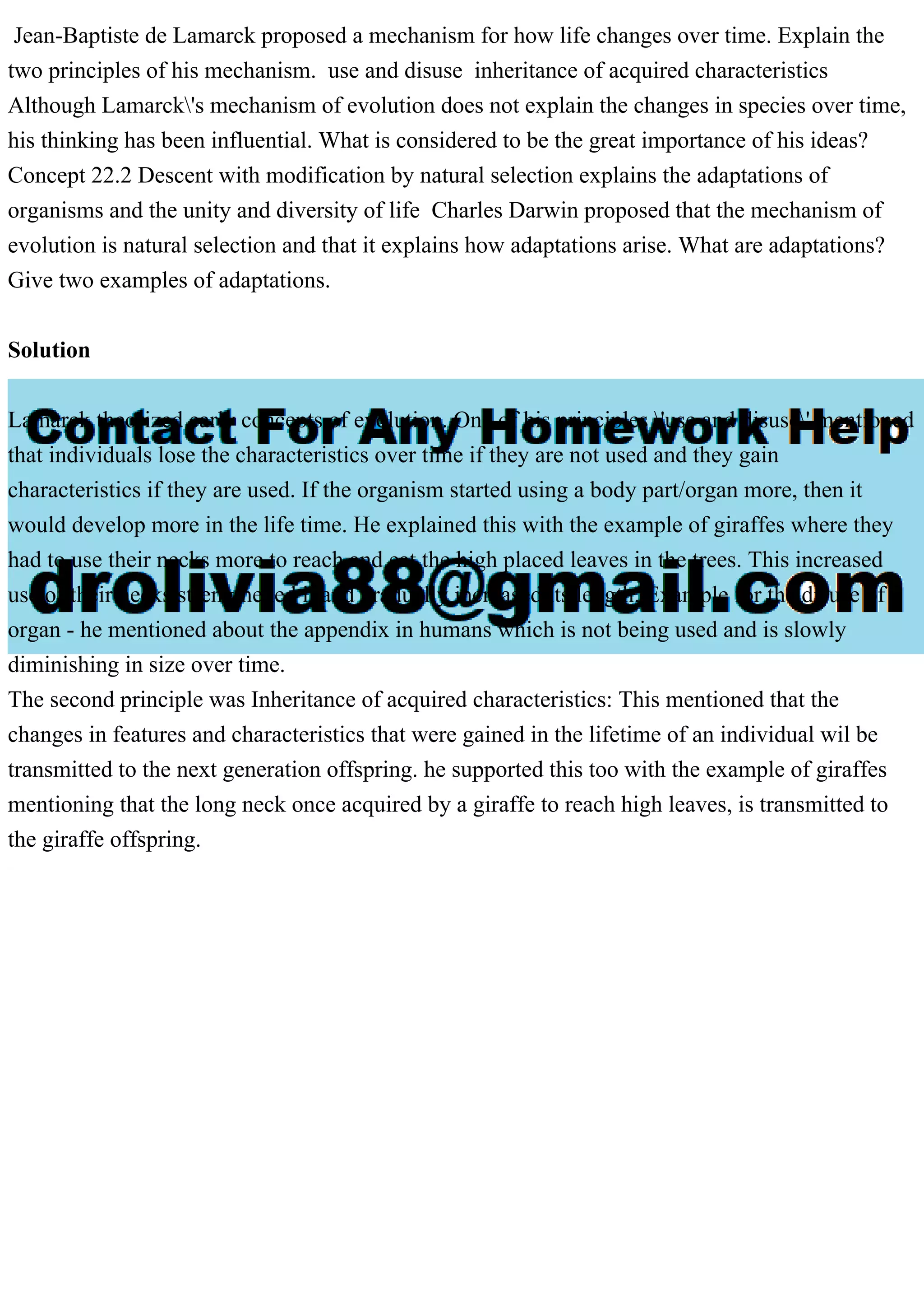 Jean-Baptiste de Lamarck proposed a mechanism for how life changes ov.pdf