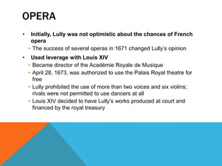 Jean-Baptiste Lully | PPTX | Music | Entertainment