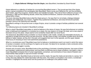 JEAN BAUDRILLARD - RESOURCE PACK | PPT