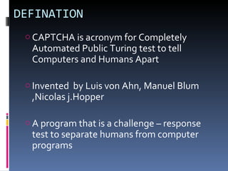 Jean captcha-ppt | PPT