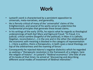 Jean françois lyotard | PPTX