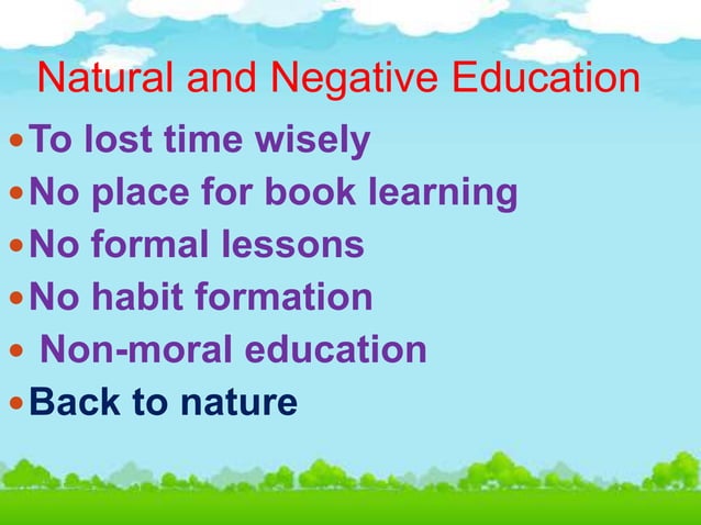 Jean jacques rousseau and his contribution in educational philosophy | PPTX