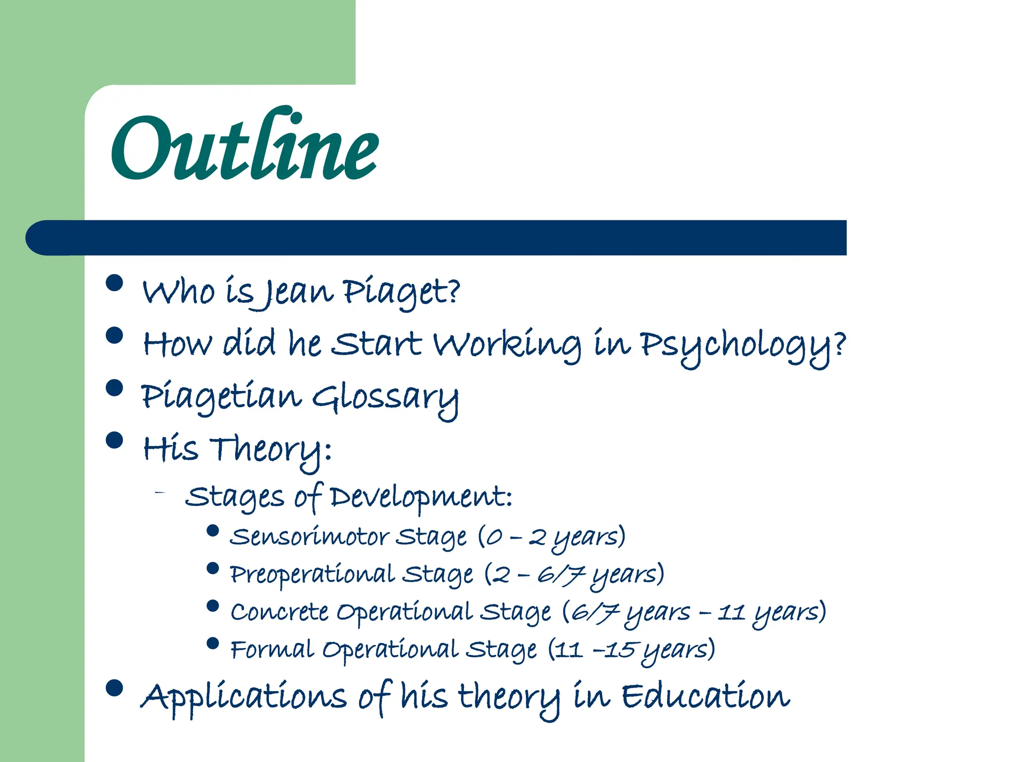 power point piaget's cognitive development theory and vygotsky's ...