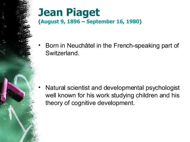 Jean Piaget’s Theory | PPT