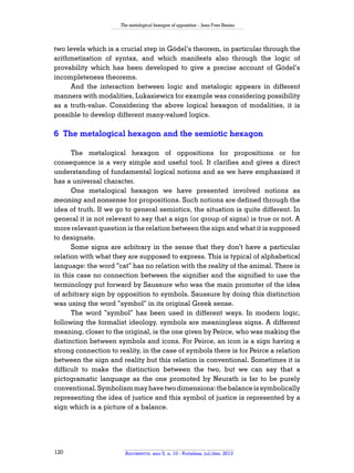 Jean-Yves Béziau: The metalogical hexagon of opposition | PDF