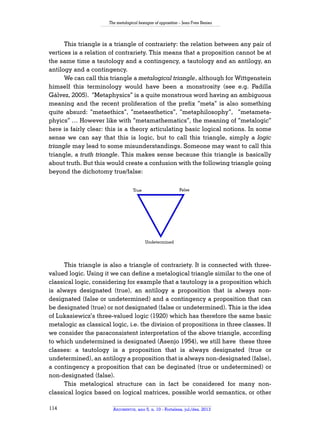 Jean-Yves Béziau: The metalogical hexagon of opposition | PDF