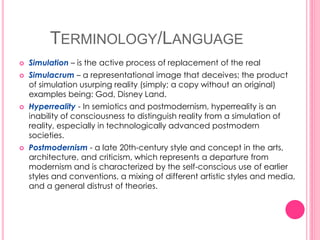 Jean baudrillard profile | PPTX