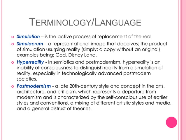 Jean baudrillard profile | PPT