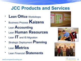 A story of lean IT transformation by Jean Cunningham - European Lean IT ...
