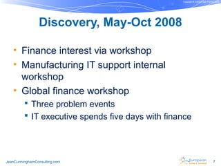 A story of lean IT transformation by Jean Cunningham - European Lean IT ...