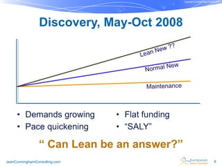 A story of lean IT transformation by Jean Cunningham - European Lean IT ...