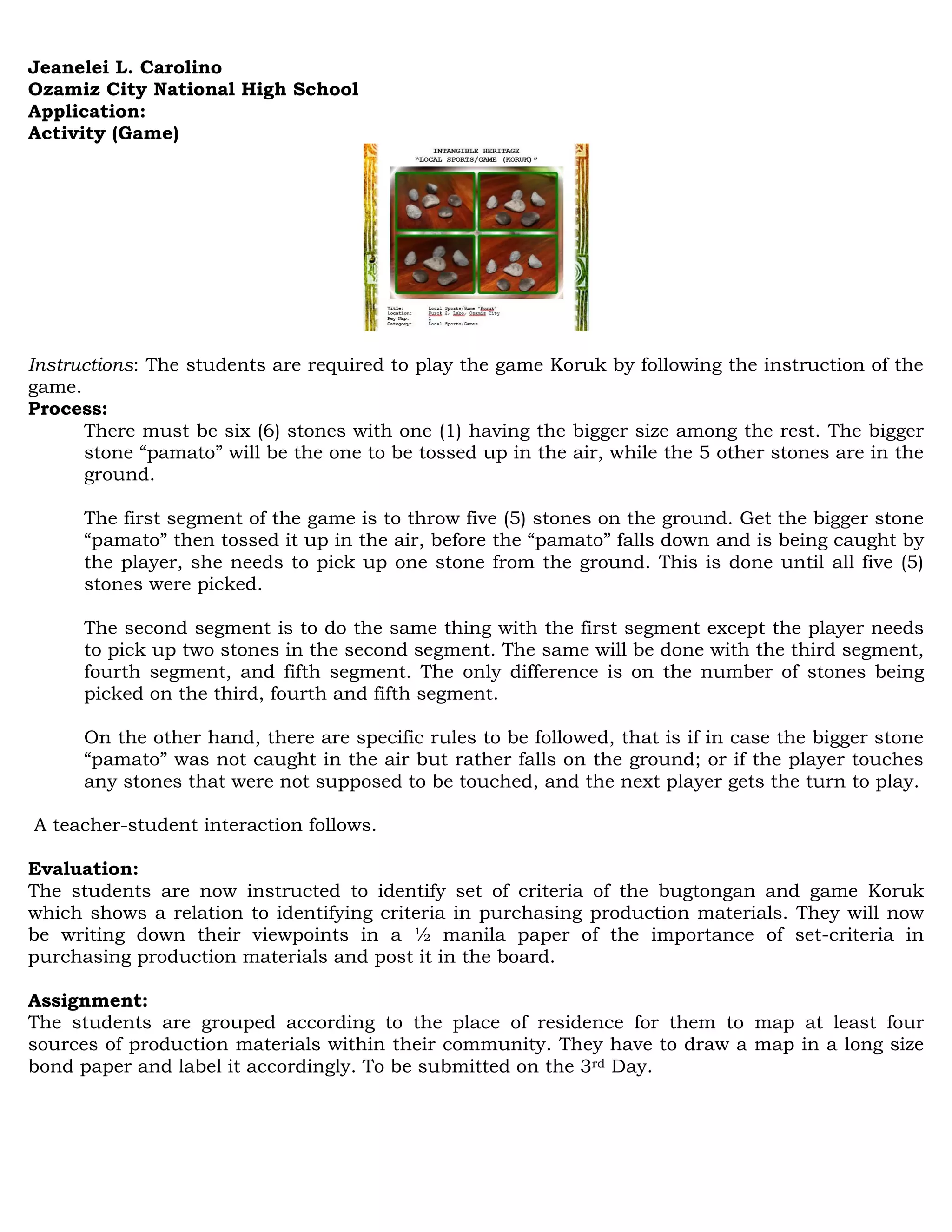 Culture-Based Lesson Exemplar | PDF