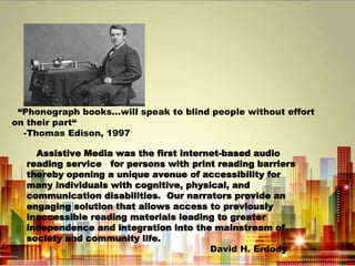 Assistive Media | PPTX