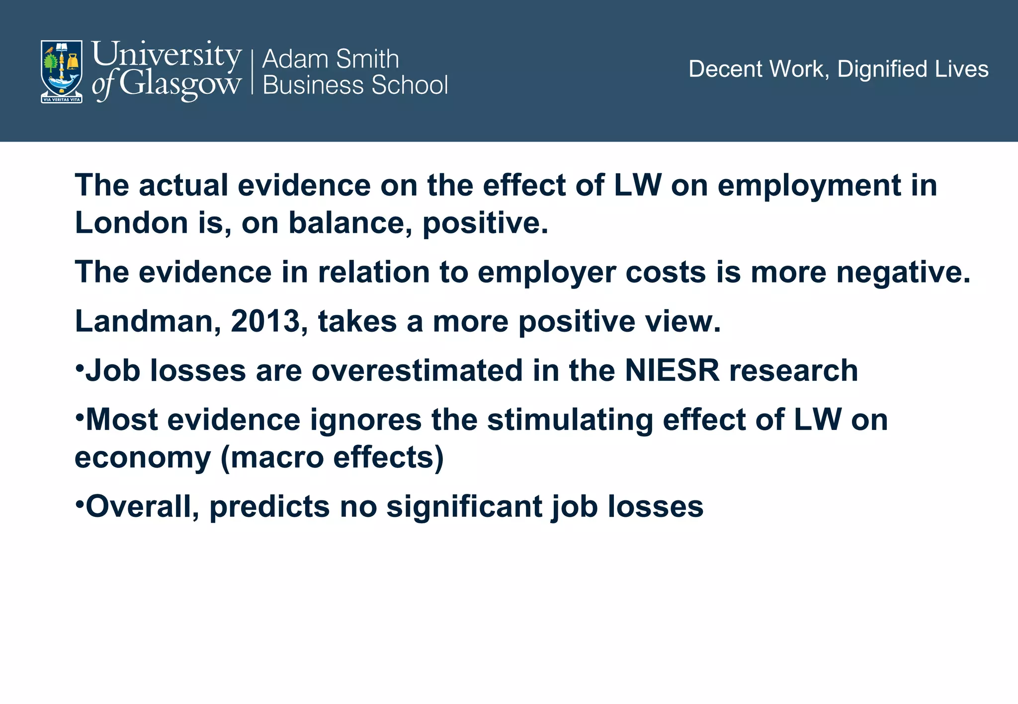 Living Wage: how it is calculated, what difference it makes | PPT | Job ...