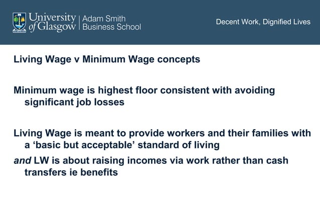 Living Wage: how it is calculated, what difference it makes | PPT