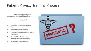 Jeanette Rankins Patient Privacy Training | PPT