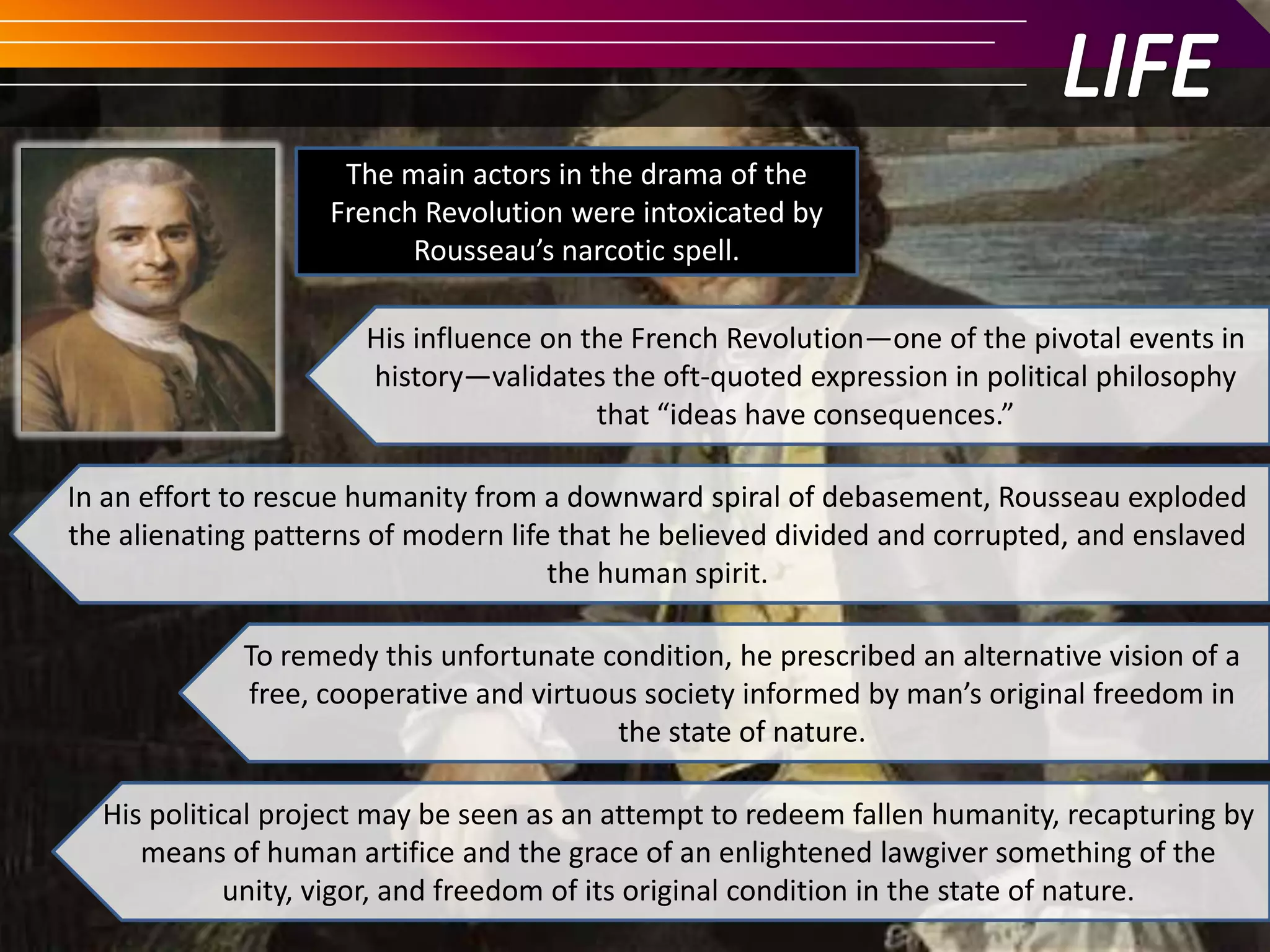Jean Jacques Rousseau and His Political Philosophy | PPTX